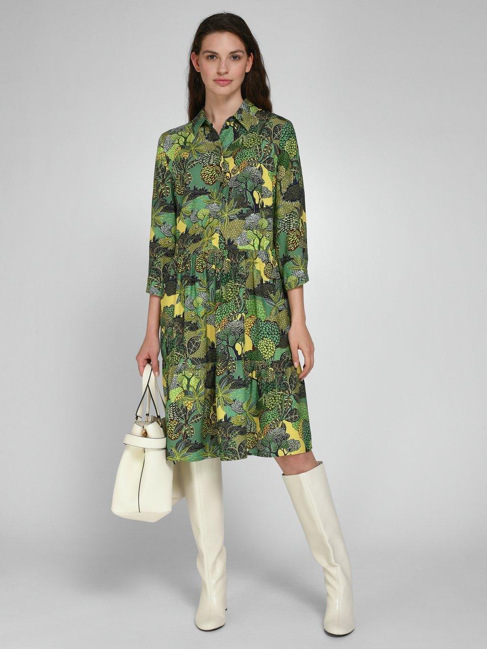 MYBC - Jurk met 3/4-mouwen - groen/multicolour