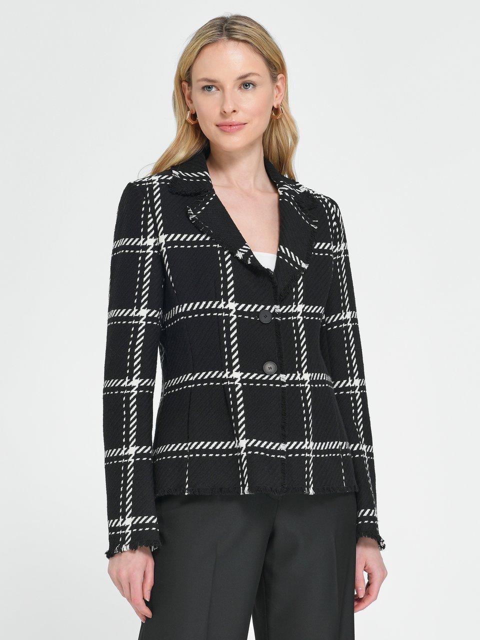 Riani - La veste à col tailleur - noir/blanc gris