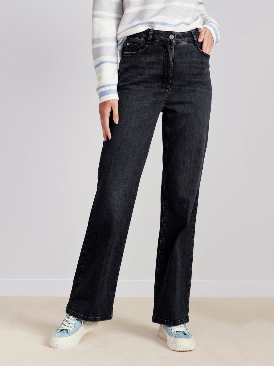 BASLER - Jeans met wijde pijpen - black-denim