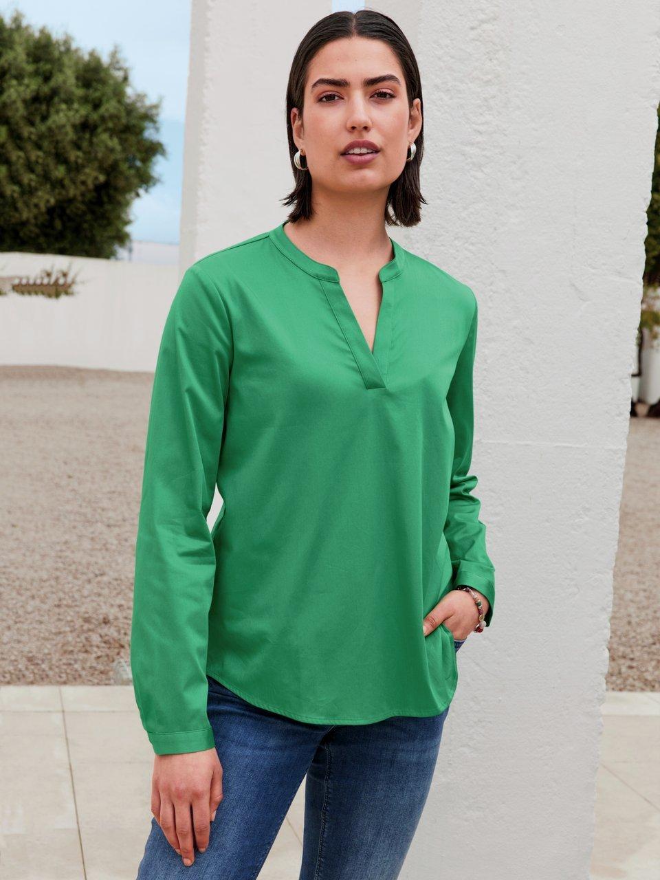 Peter Hahn - Blouse - smaragdgroen