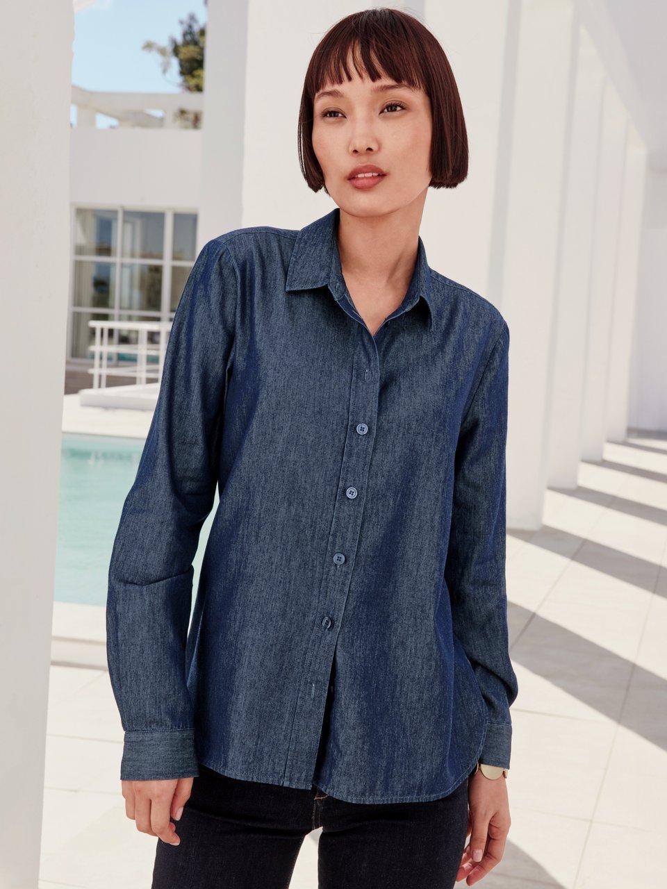 Peter Hahn - Denim blouse - dark blue-denim