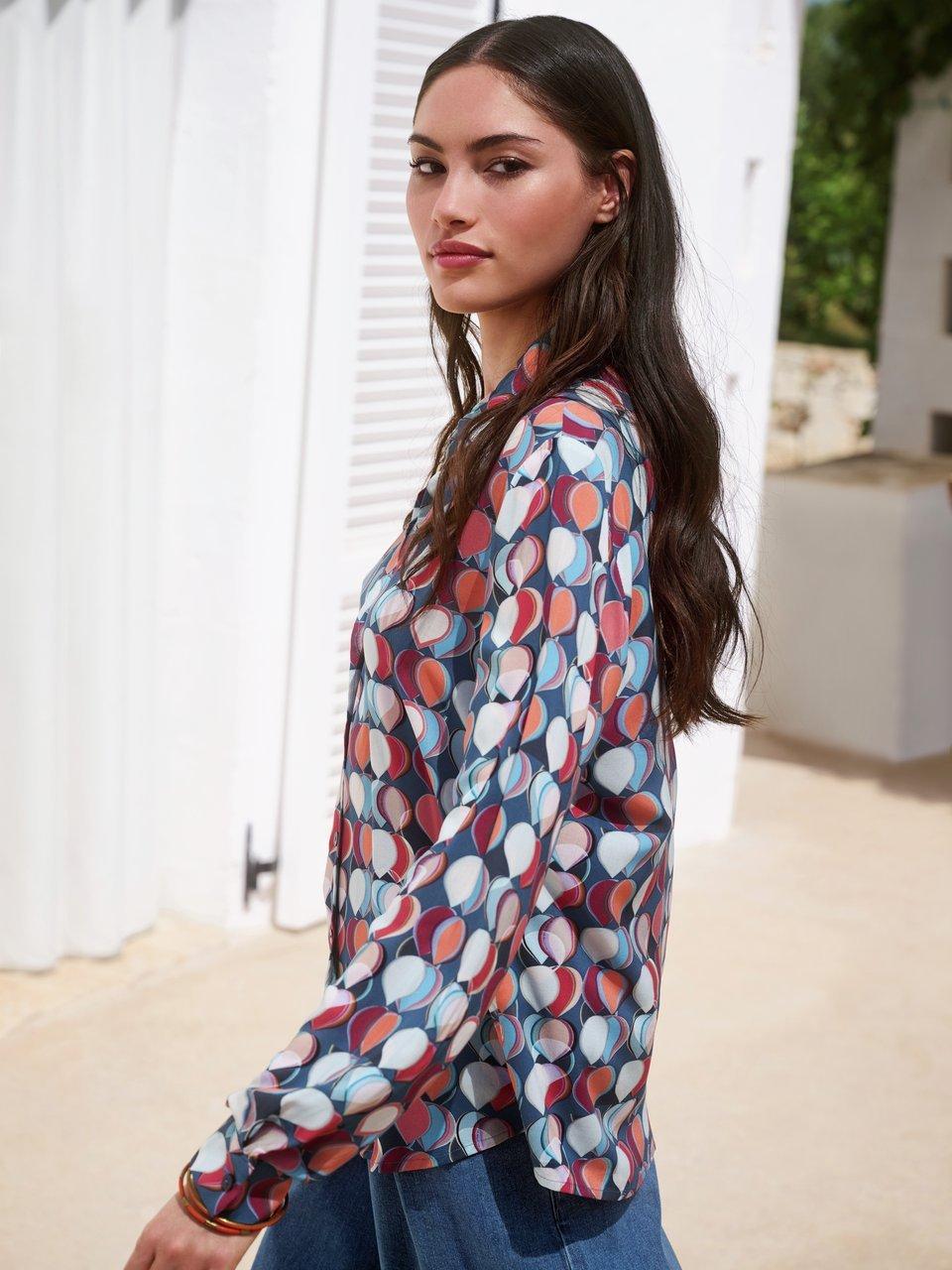 Peter Hahn - Blouse - donkerblauw/multicolour