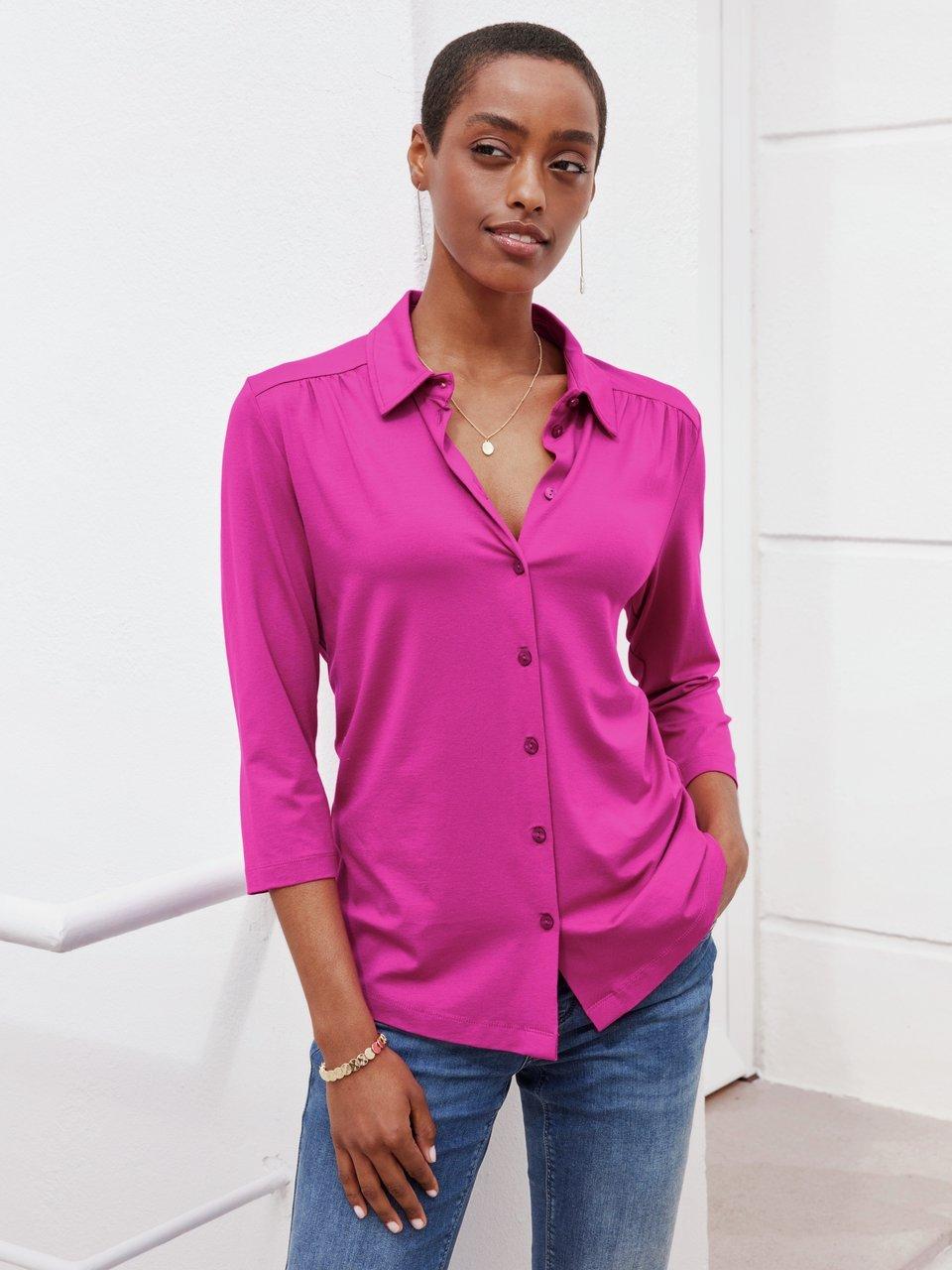 Peter Hahn - Jerseyblouse met 3/4-mouwen - cyclaam