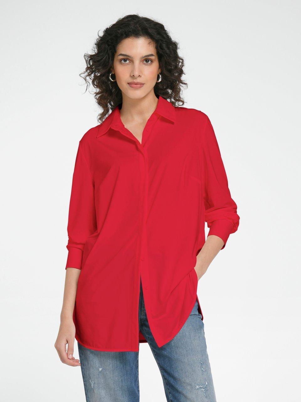 MYBC - Lange jersey blouse met lange mouwen - rood