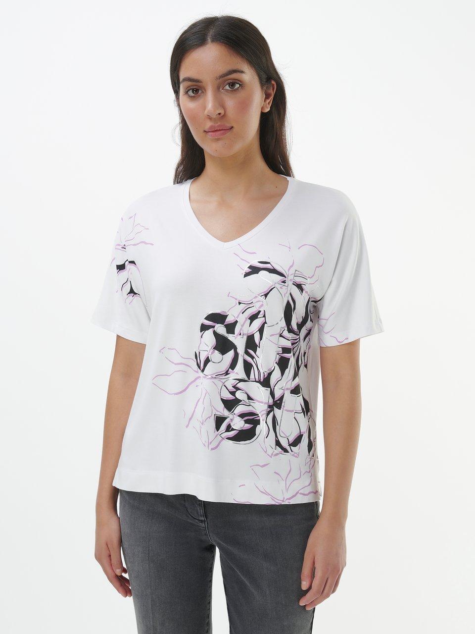 BASLER - Jersey-overhemd - wit/multicolour