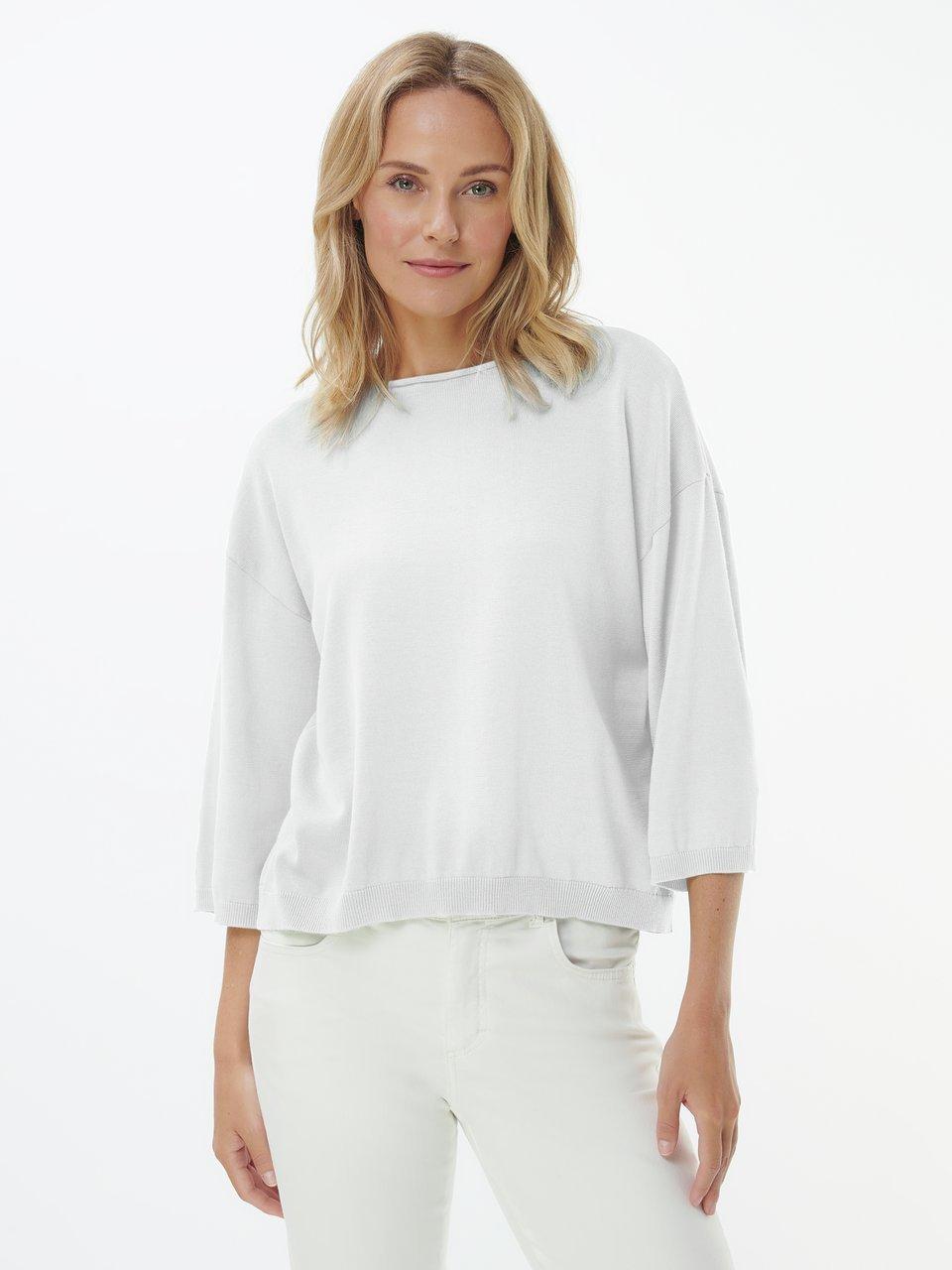 Peter Hahn - Rundhals-Pullover - Weiß