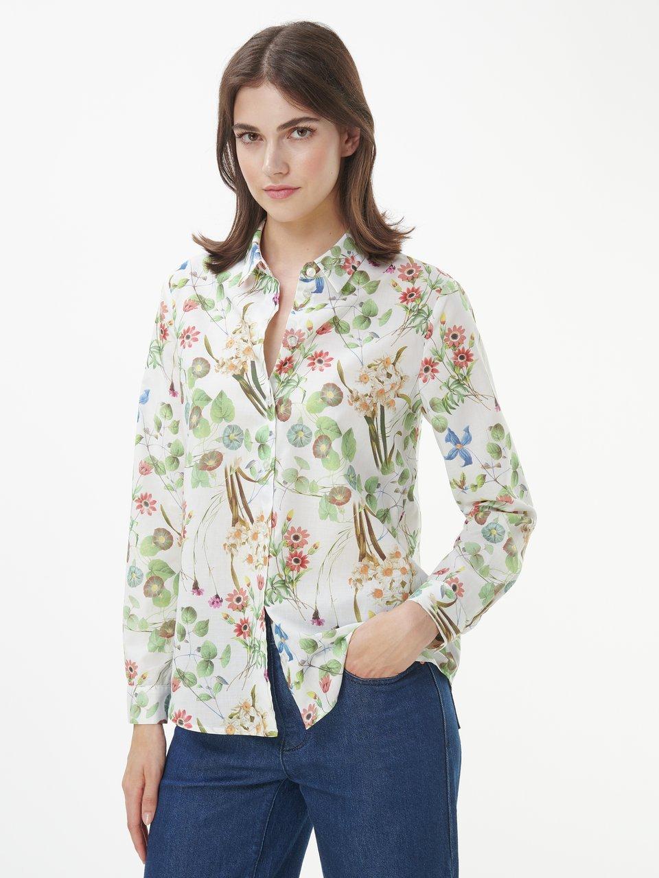 Peter Hahn - Blouse met lange mouwen - wit/multicolour