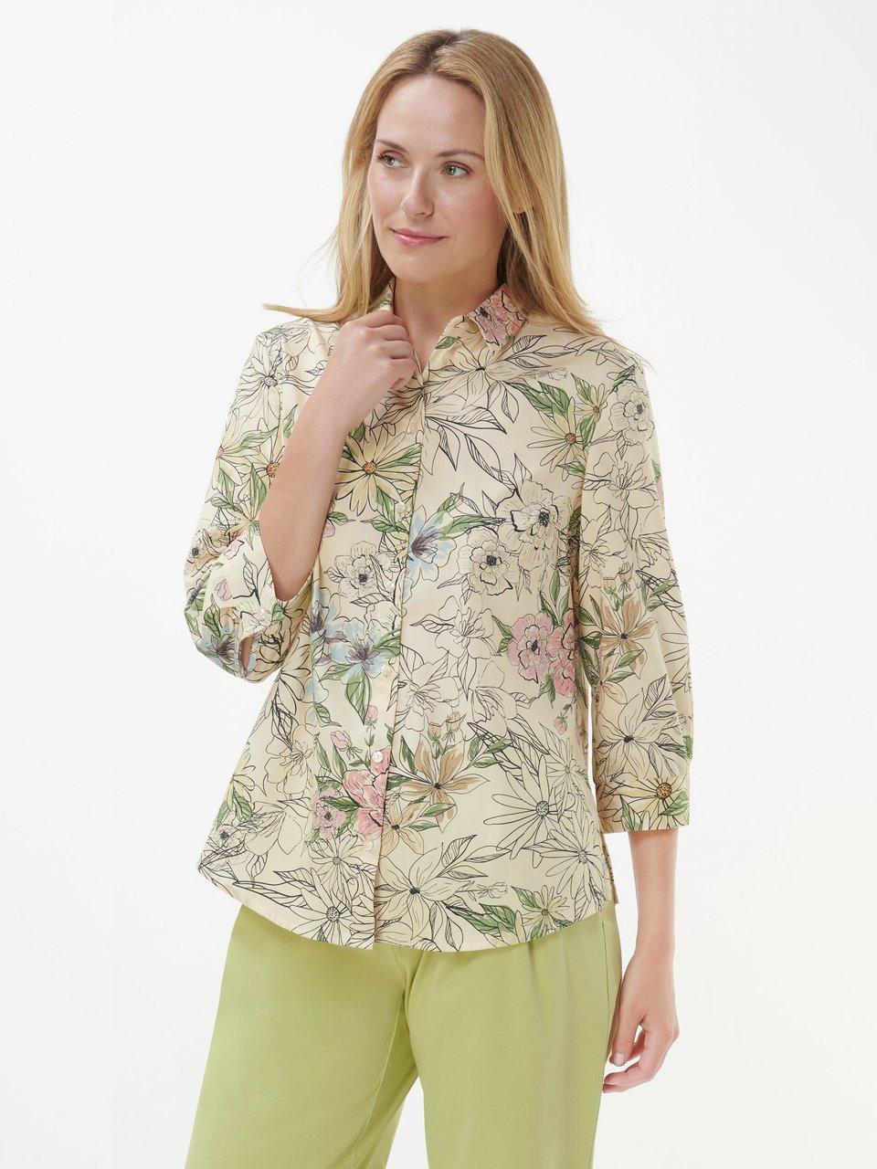 Peter Hahn - Blouse met 3/4 mouwen - lichtbeige/multicolour
