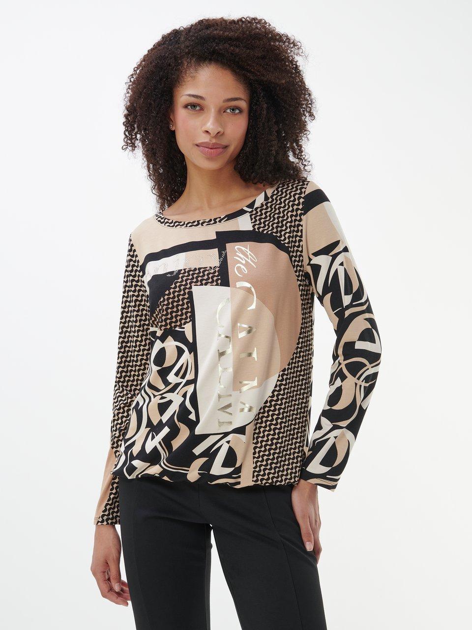 Betty Barclay - Chemise col rond - beige clair/multicolore