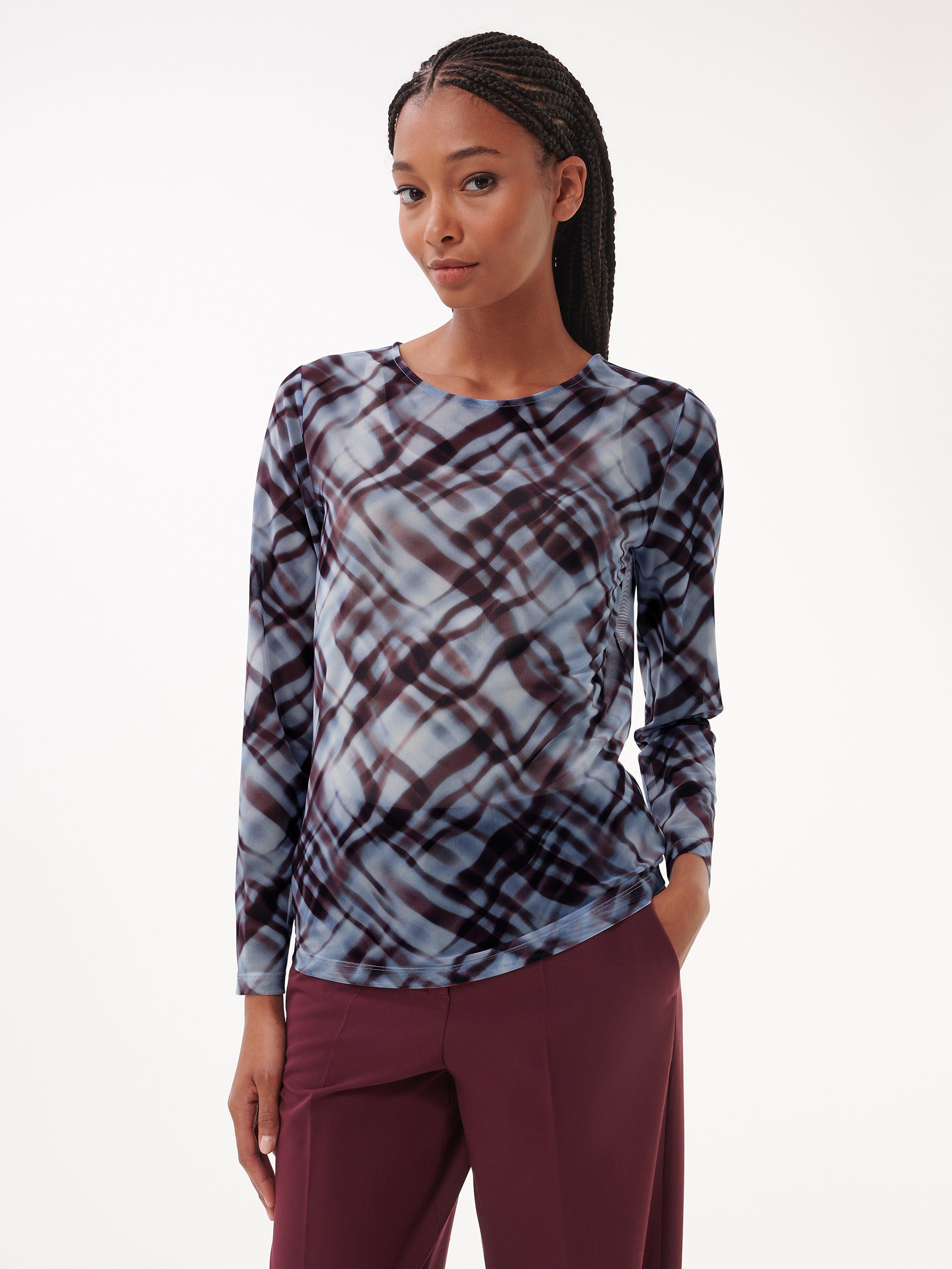 BASLER - Shirt - lichtblauw/pruim