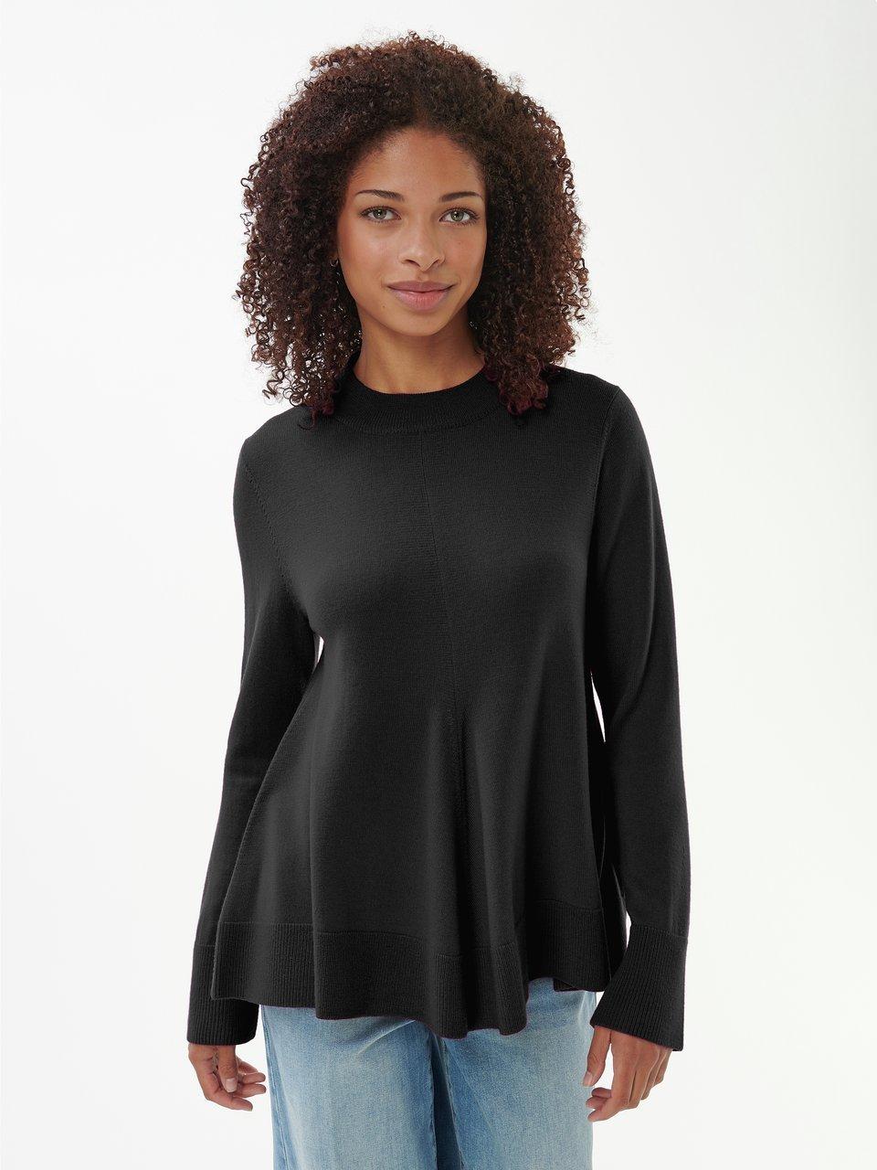 Peter Hahn - Rundhals-Pullover - Schwarz