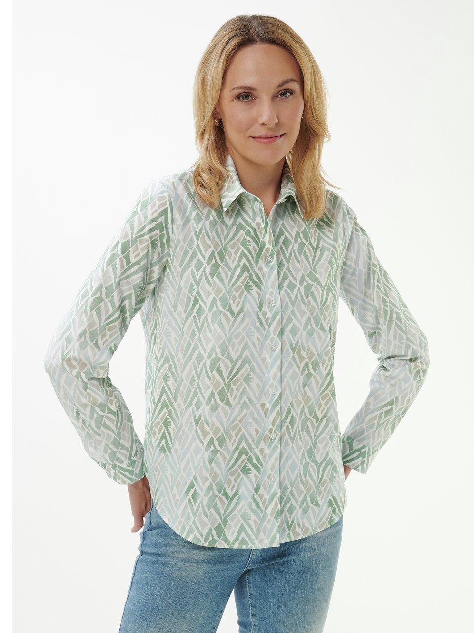 Peter Hahn - Blouse met lange mouwen - offwhite/gletsjer