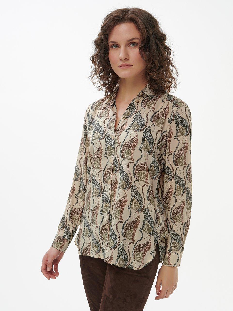 Peter Hahn - Blouse met lange mouwen - lichtbeige/multicolour