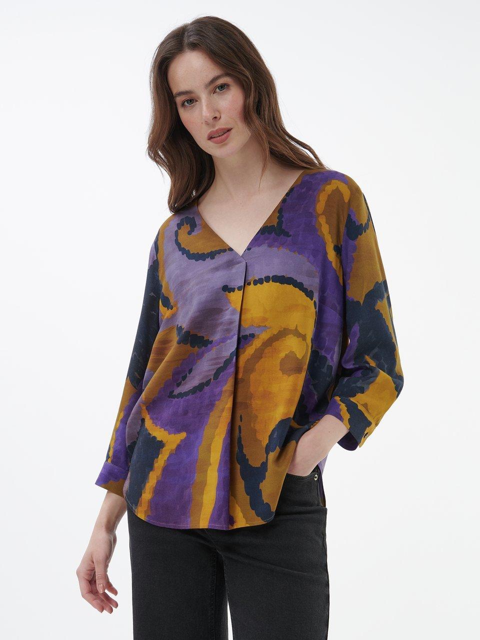 Peter Hahn - La blouse - lilas/bleu foncé