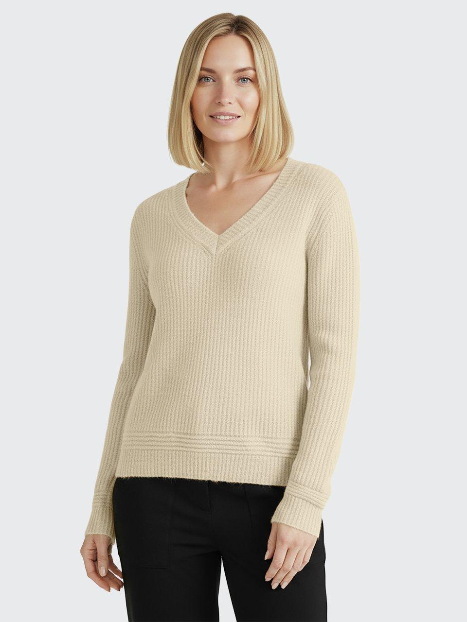BASLER - V-Pullover - Greige