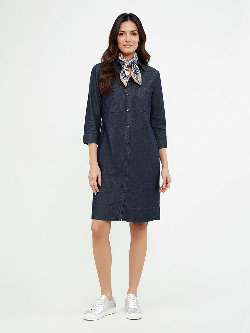 Peter Hahn - Jeansjurk met 3/4-mouwen - dark blue-denim