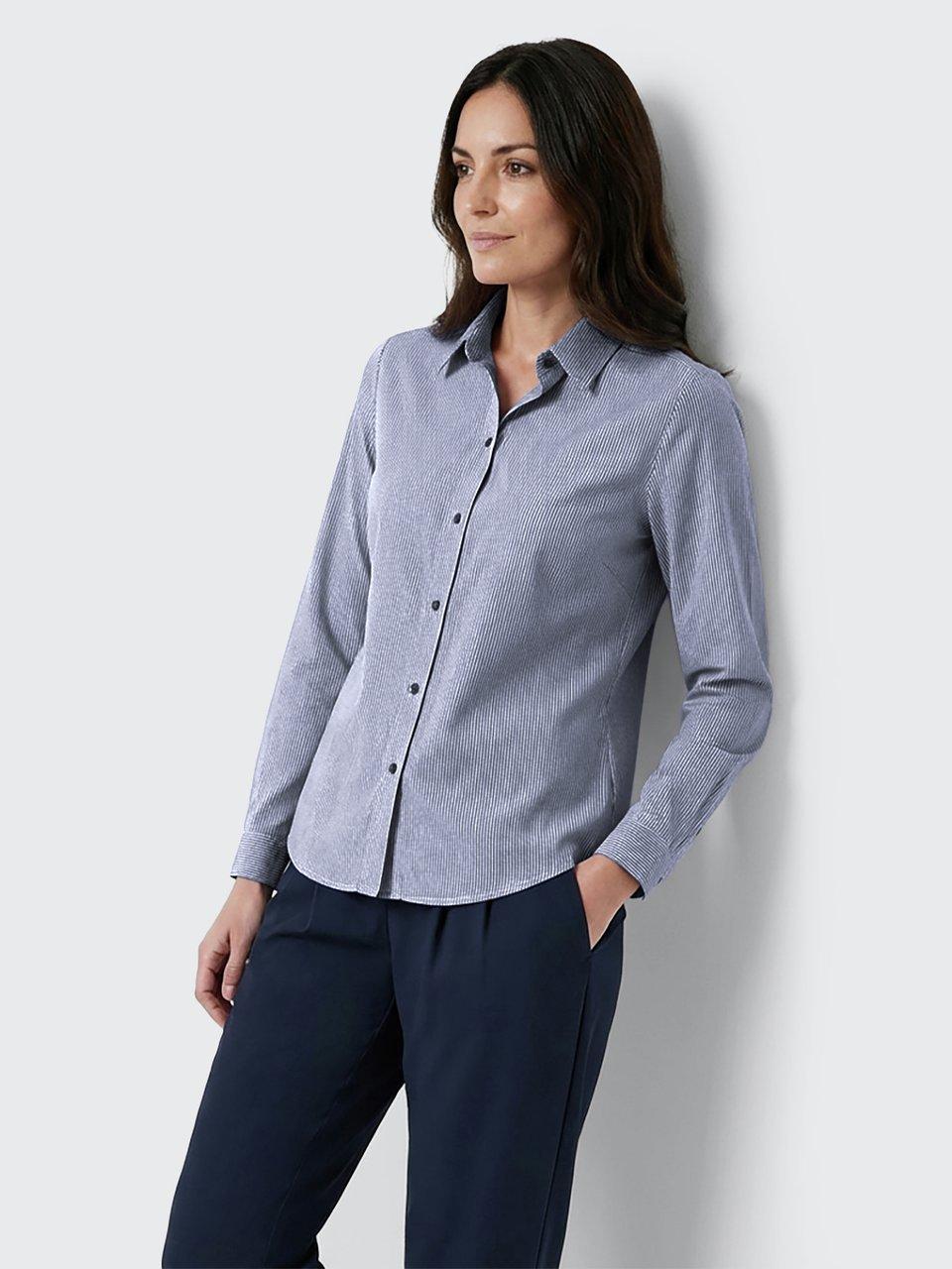 BASLER - Jersey-Bluse - Marine/Weiß