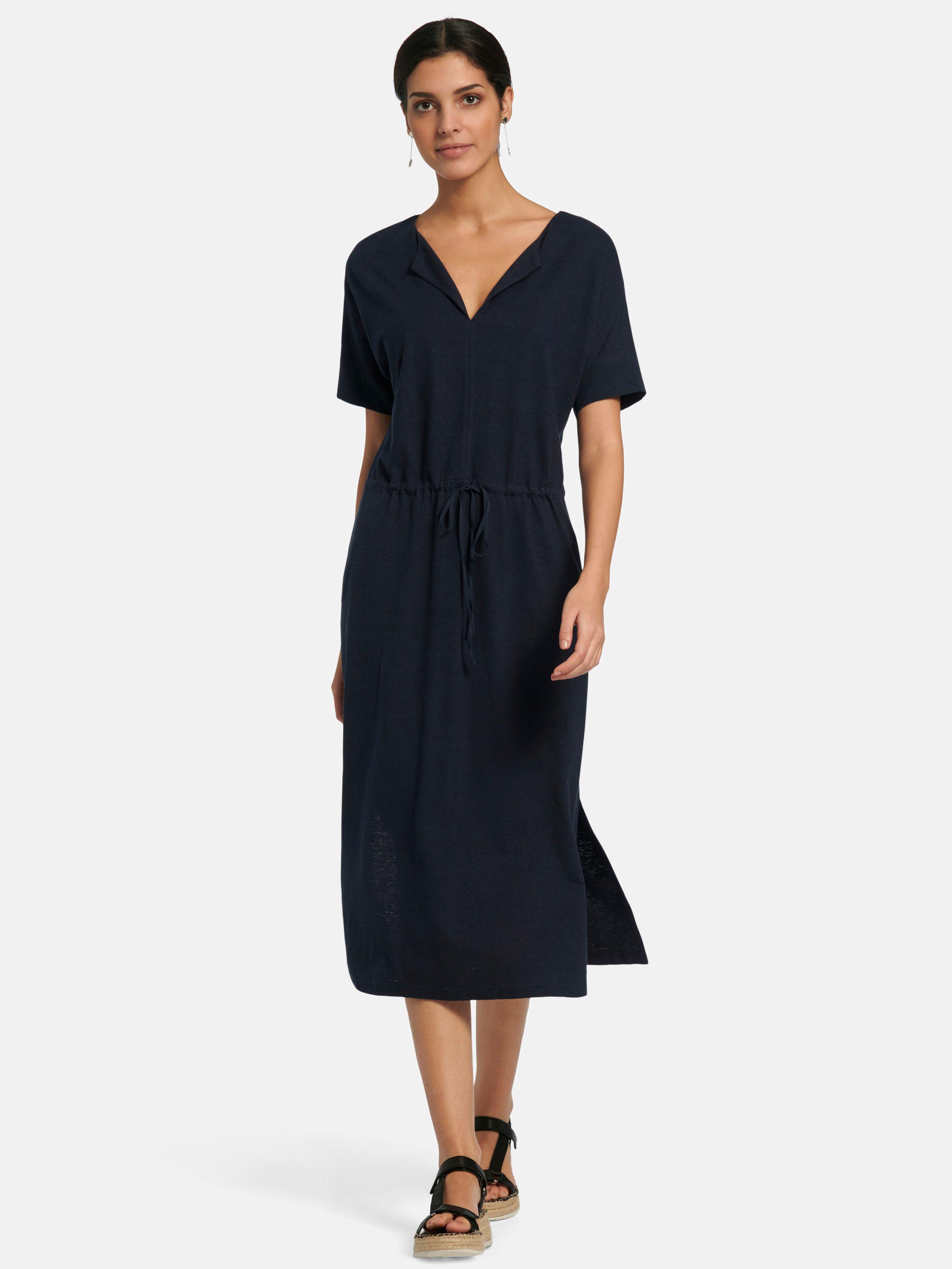 Lanius - Jersey dress with short sleeves - navy