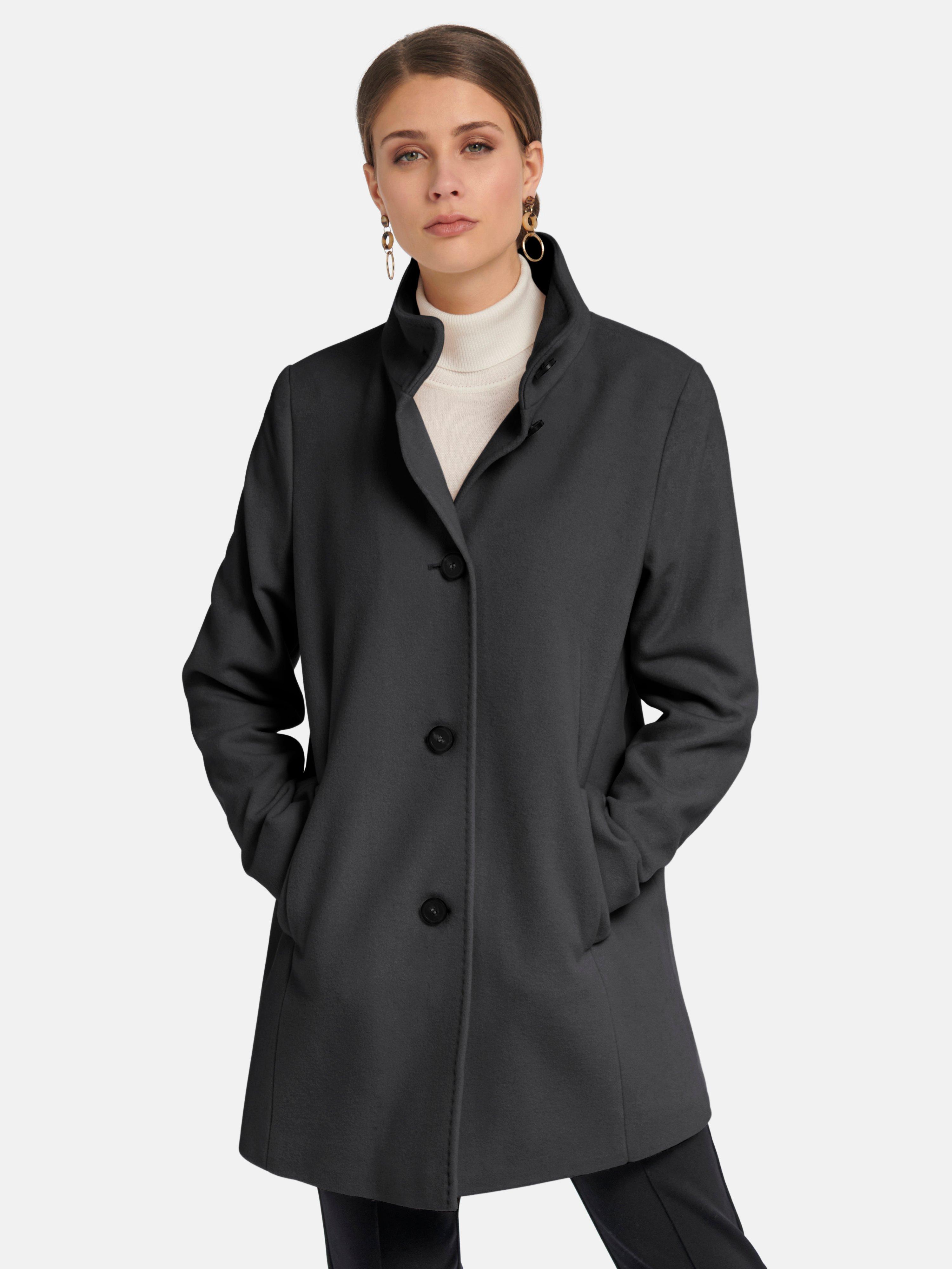 Basler - Long-Jacke - Anthrazit-Melange