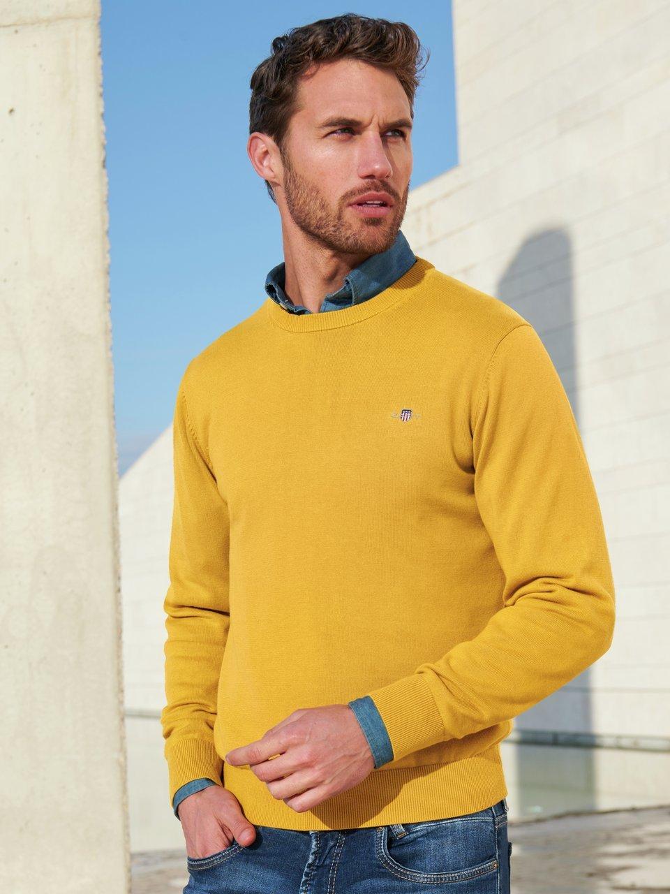 GANT - Rundhals-Pullover - Gelb