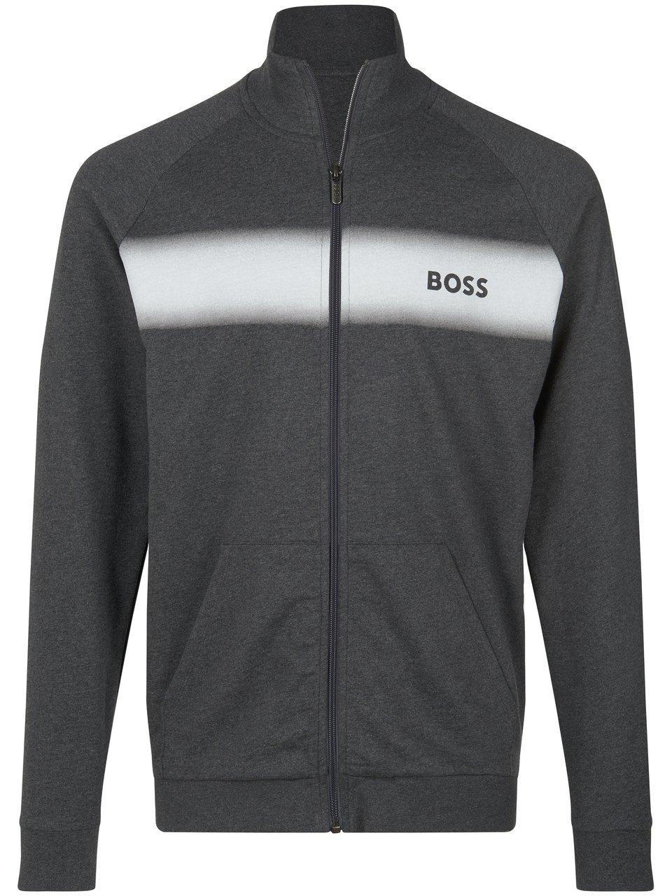 BOSS - Joggingjacke „Authentic Jacket Z“ - Dunkelgrau