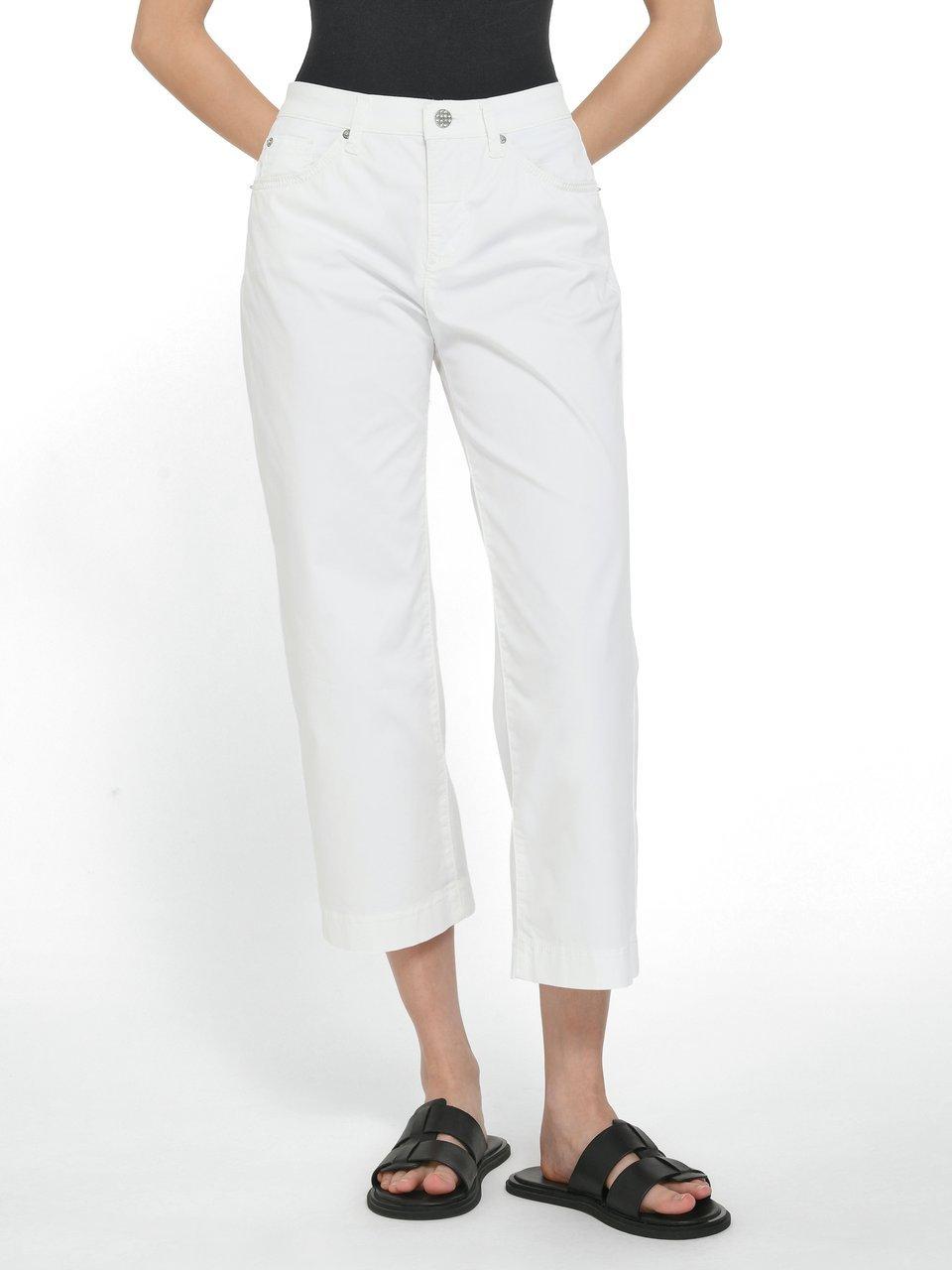 Mac - 7/8-Hose Modell Chino turn up - Weiß