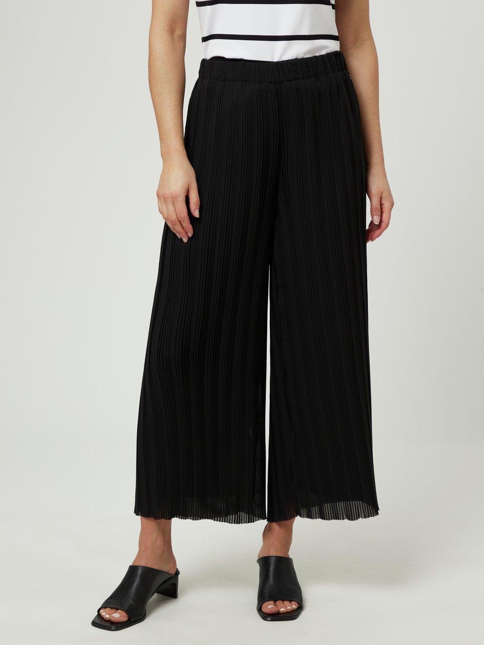 BASLER - Culotte plissée - noir
