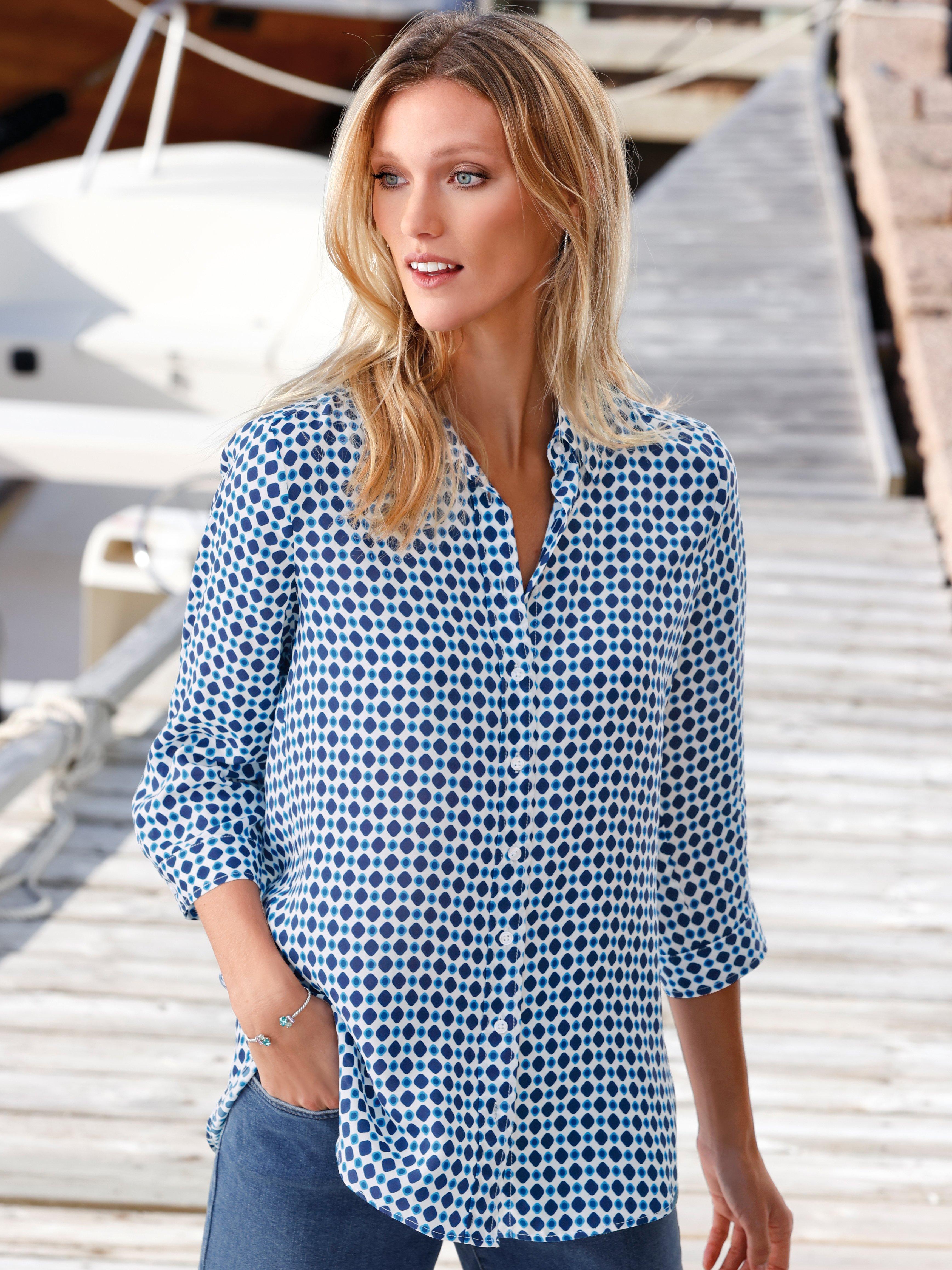 Peter Hahn - Blouse - wit/blauw/multicolour