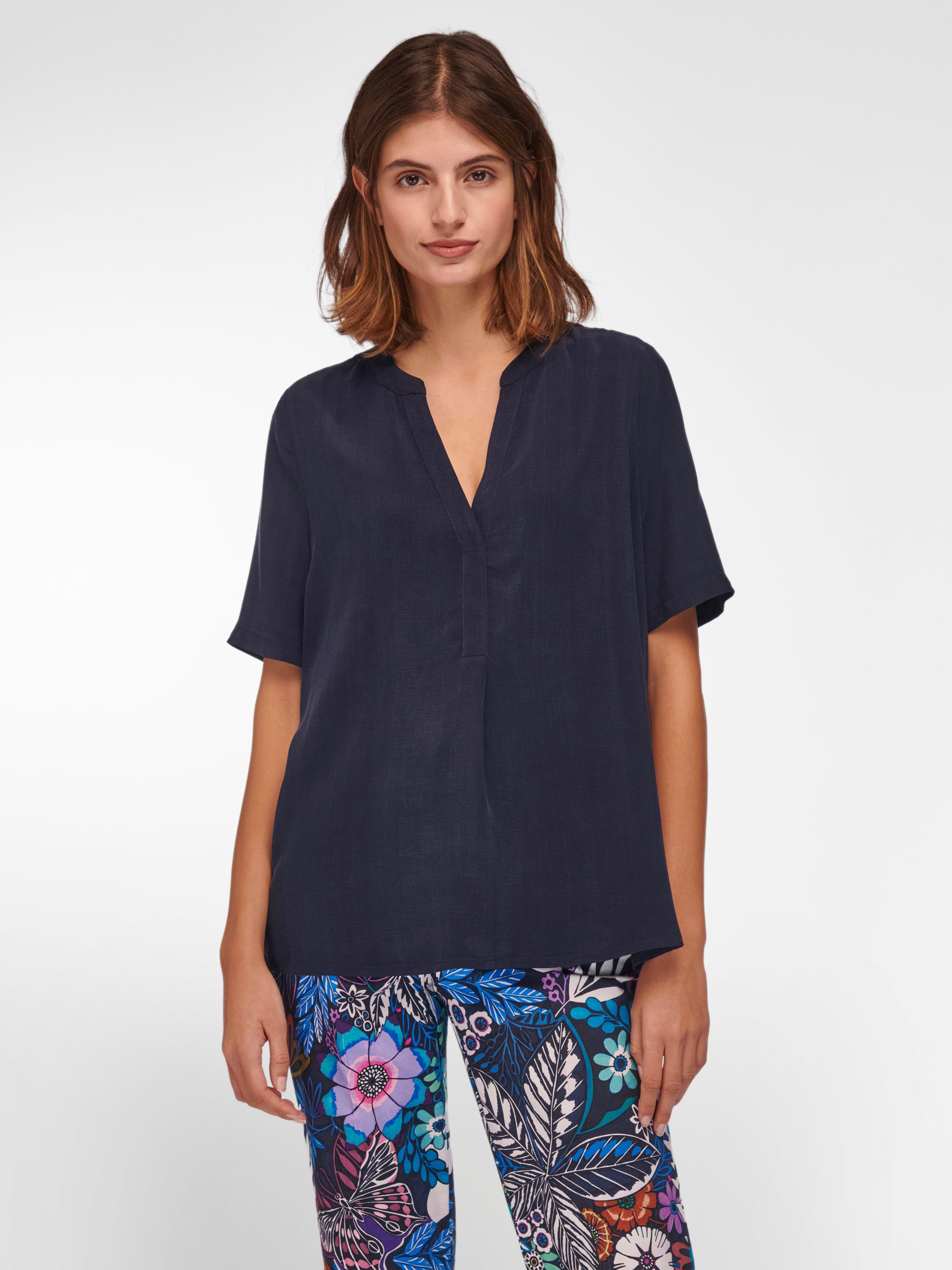 Peter Hahn - Blouse met korte mouwen - nachtblauw