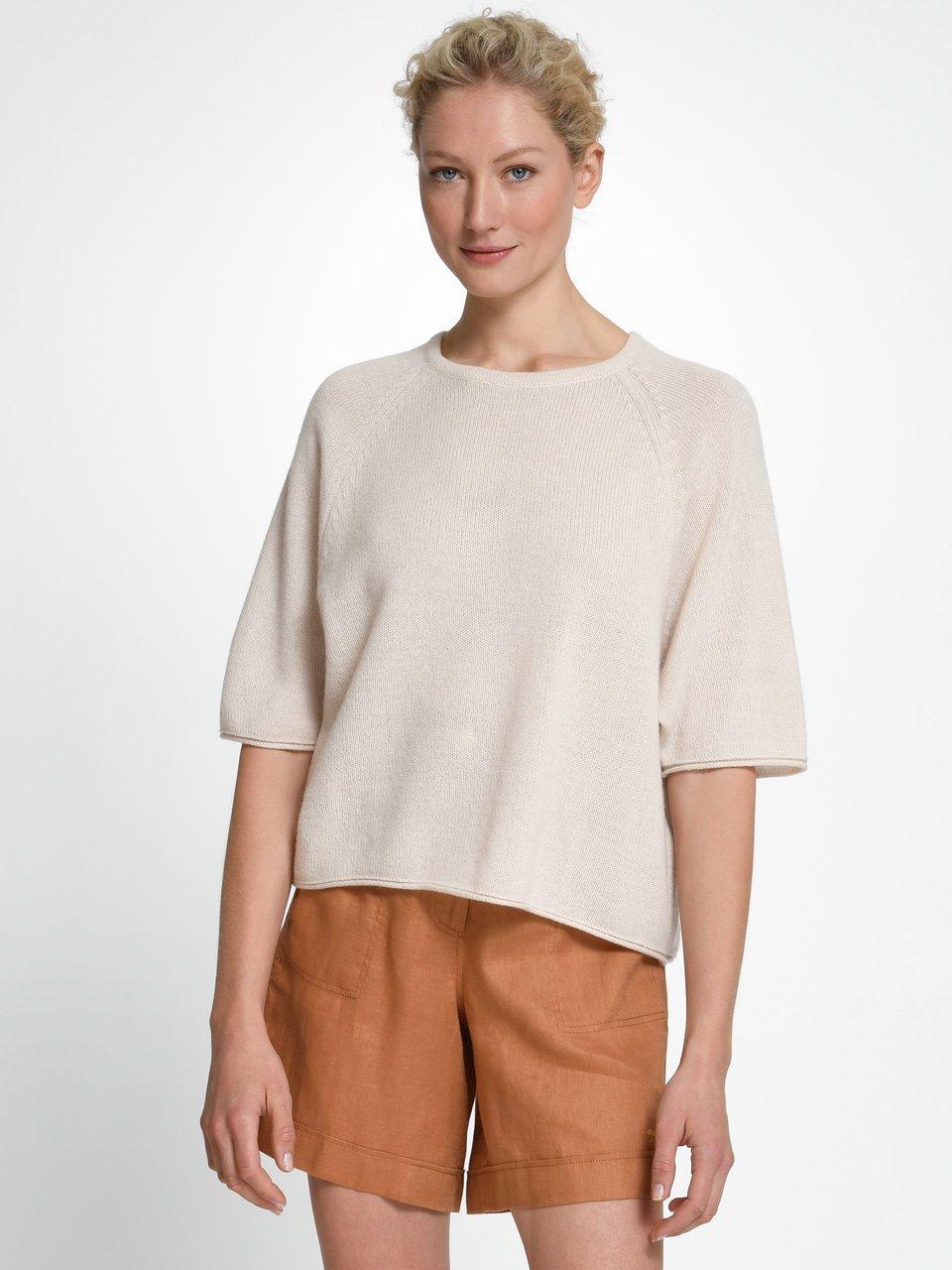 include - Rundhals-Pullover mit Raglan-Halb­arm - Champagner