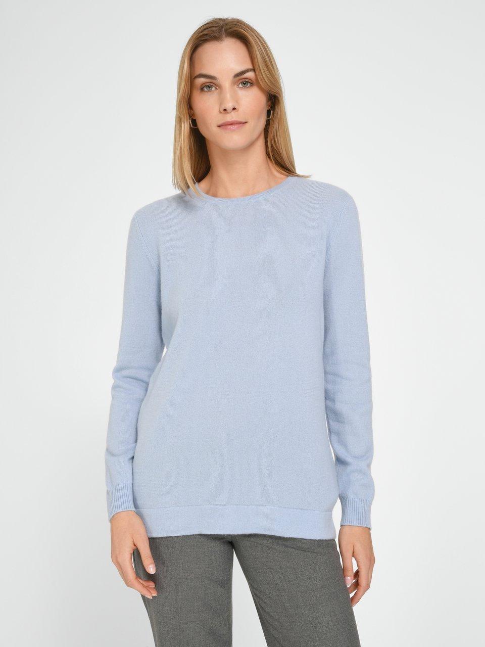 Peter Hahn Cashmere - Rundhals-Pullover aus 100% Premium-Kaschmir - Hellblau