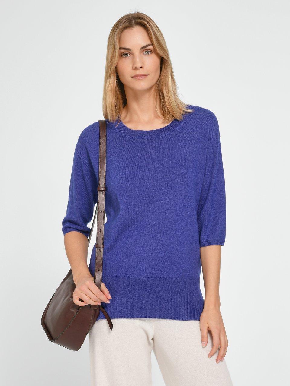 include - Rundhals-Pullover aus Kaschmir und Seide - Lila