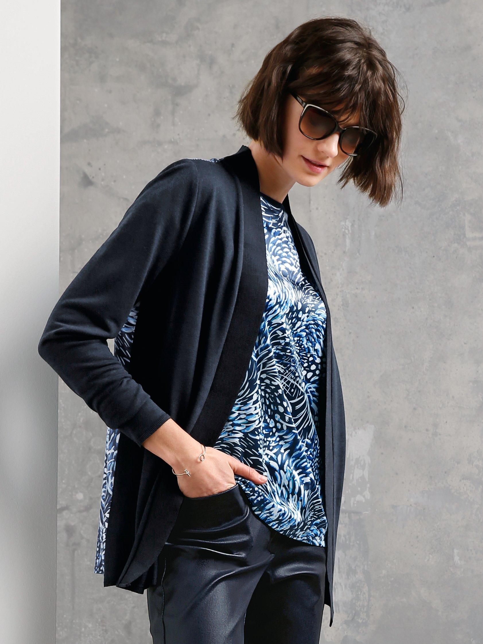 Basler - Strickjacke - Marine/Multicolor