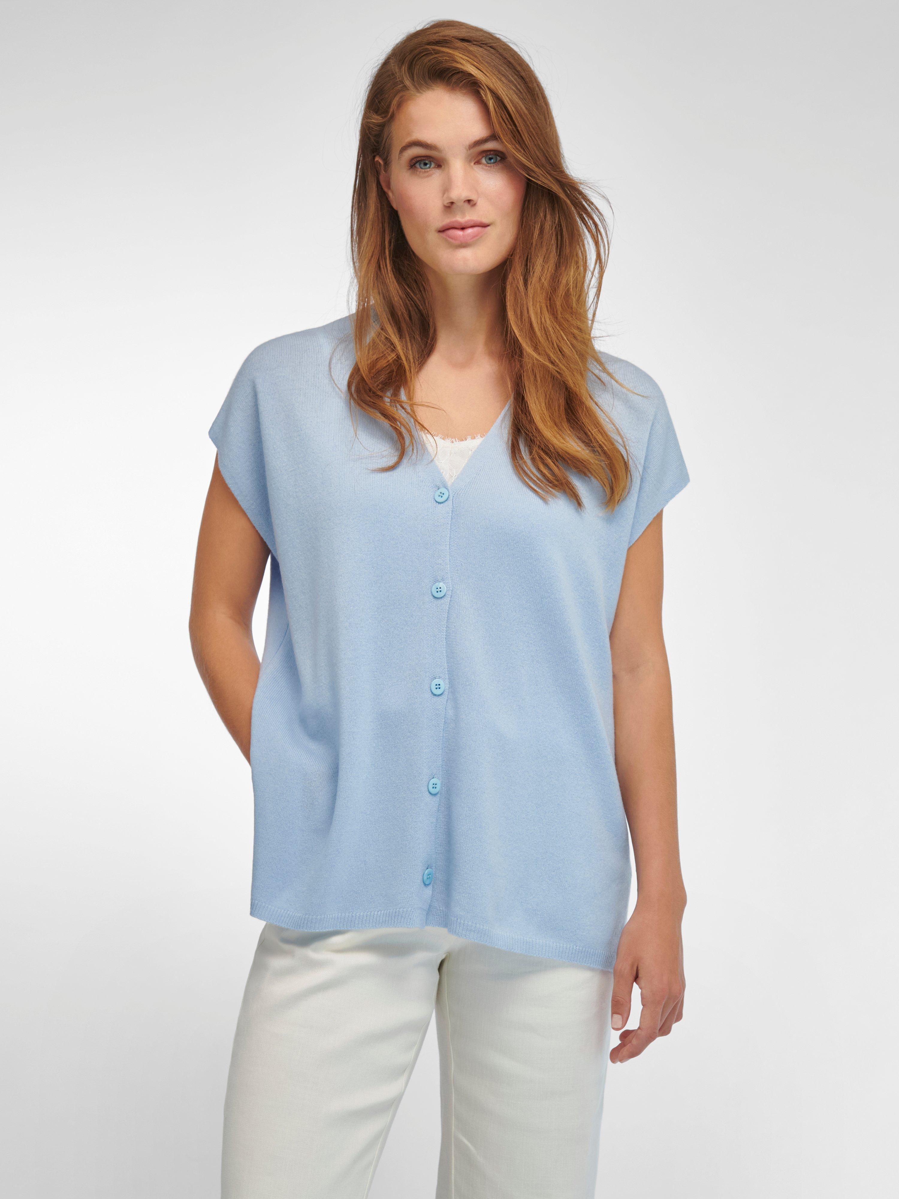 include - Strickjacke mit Premium-Kaschmir - Hellblau