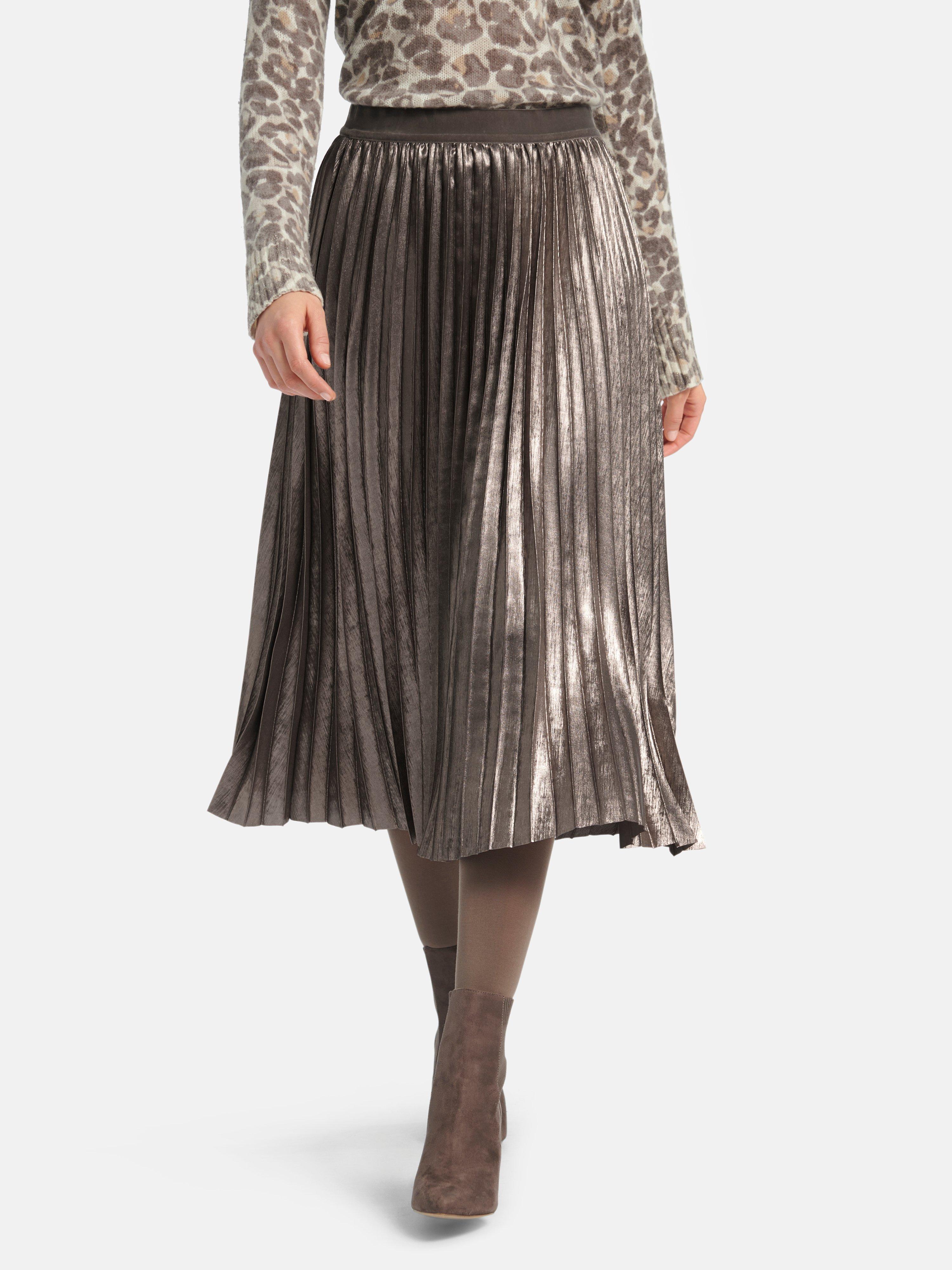 Basler - Plissee-Rock - Dunkeltaupe